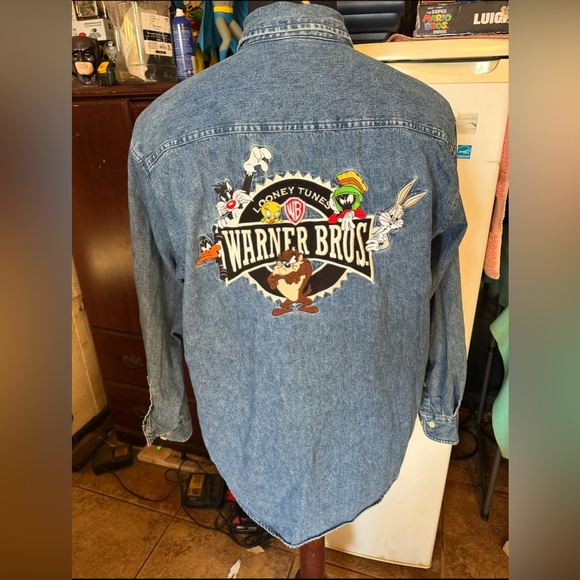 Warner Bros. | Jackets & Coats | Warner Bros Brothers Studio Store Jean ...